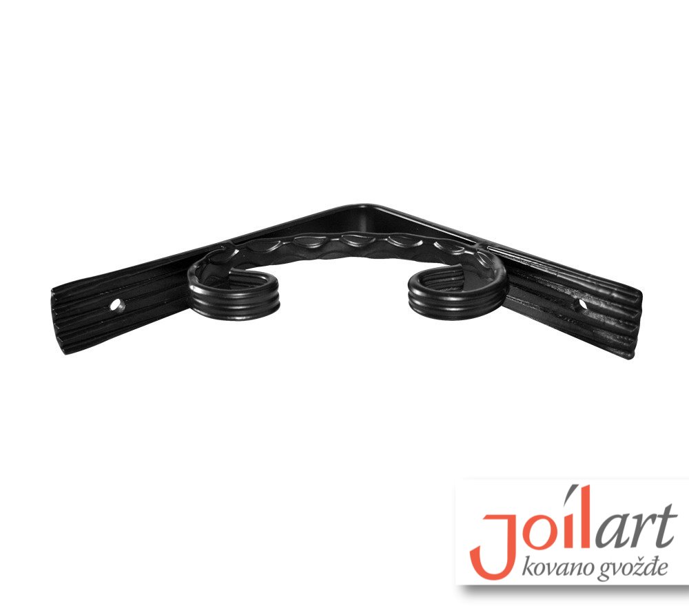Nosač police NP Model D Crni | JoilArt kovano gvožđe - Beograd